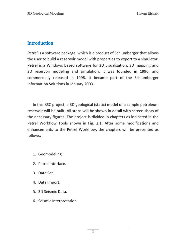 Chapter 02 - Petrel Interface | PDF | 3 D Computer Graphics | Computing