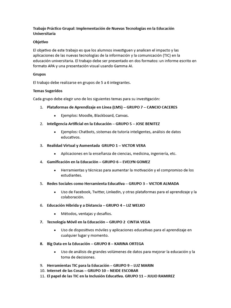 Trabajo Practico - Guia | PDF | Inteligencia artificial | Inteligencia (IA) y semántica