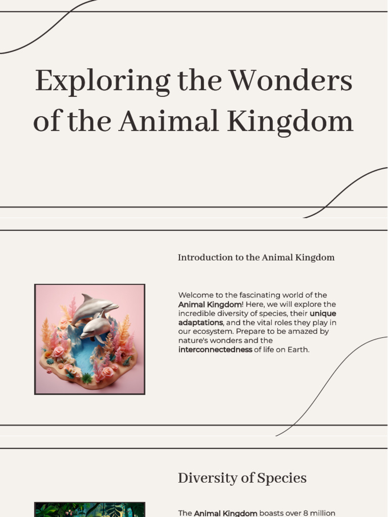 Wonders of the Animal Kingdom | PDF | Science & Mathematics