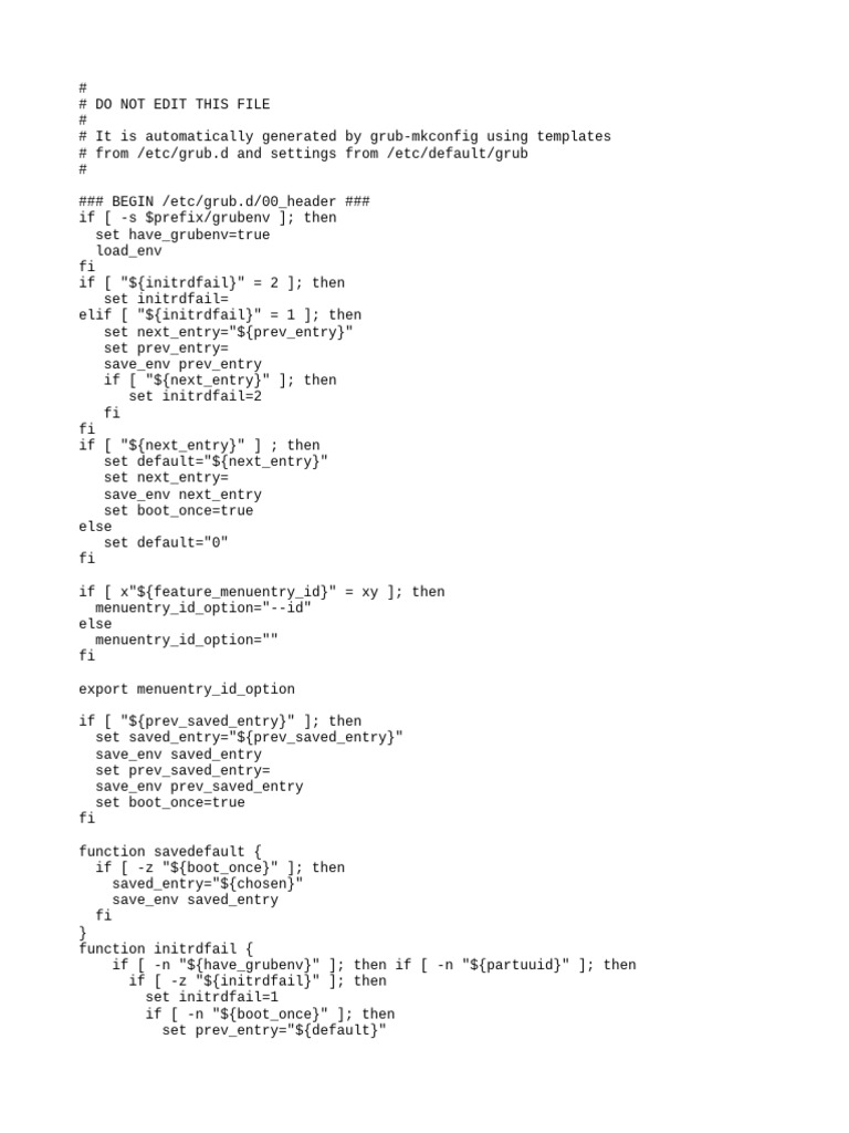 Grub CFG | PDF | Linux | Operating System Families