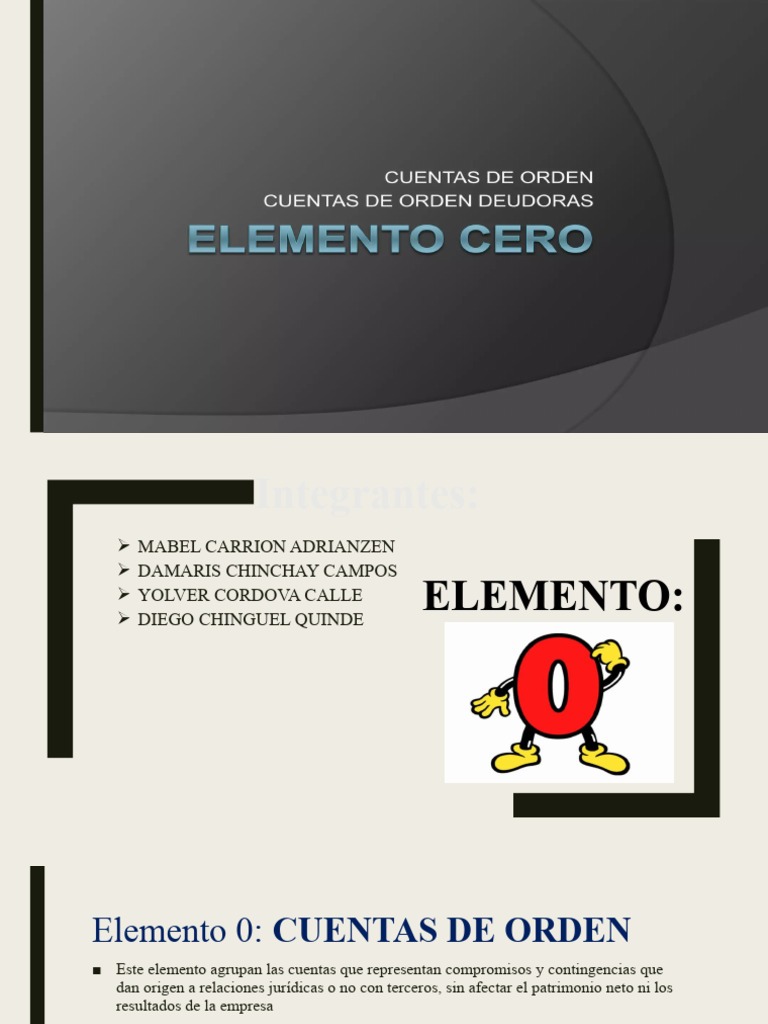 ELEMENTO 0 | PDF | Contabilidad | Economias