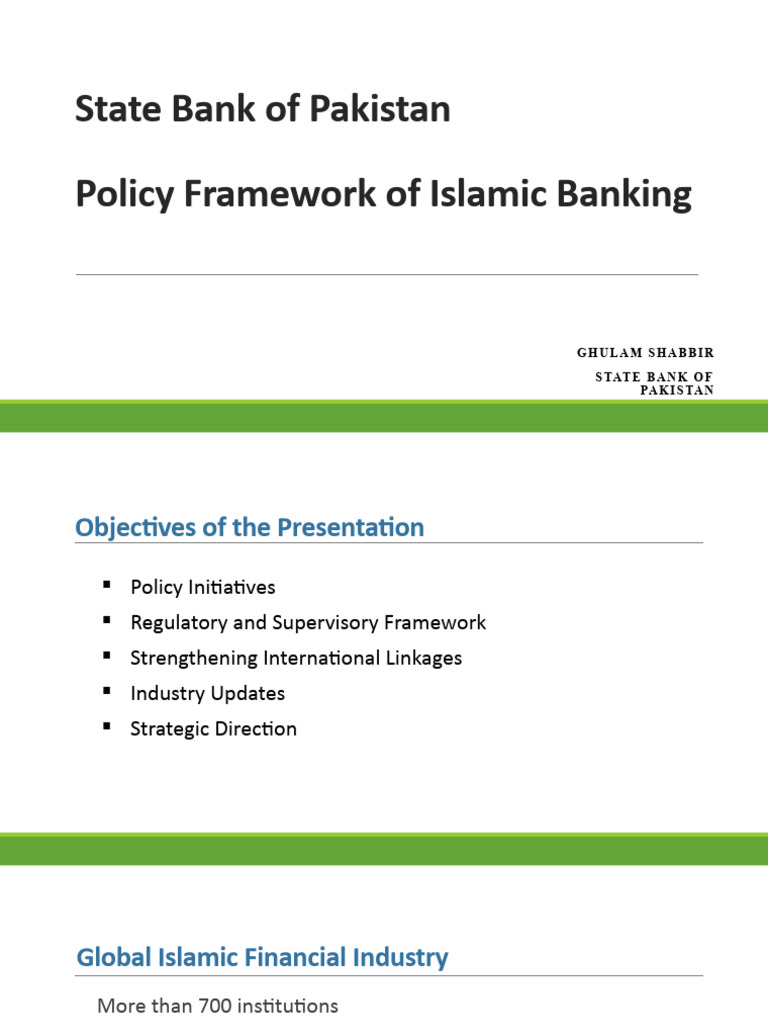 2-SBP Policy Framework For Islamic Banking | PDF | Islamic Banking And ...