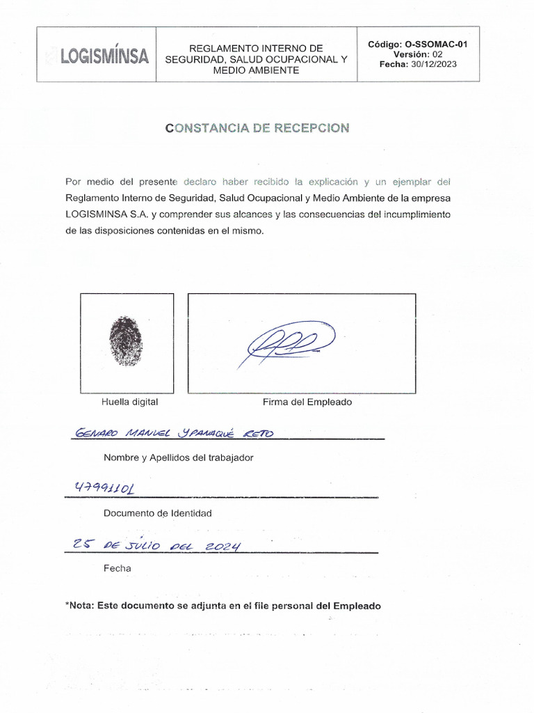 Documentos Personal Nuevo Compactado V1 | PDF