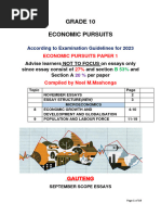 Economics Grade 10 Eclassroom Term 3 Notes | PDF | Taxes | Mining