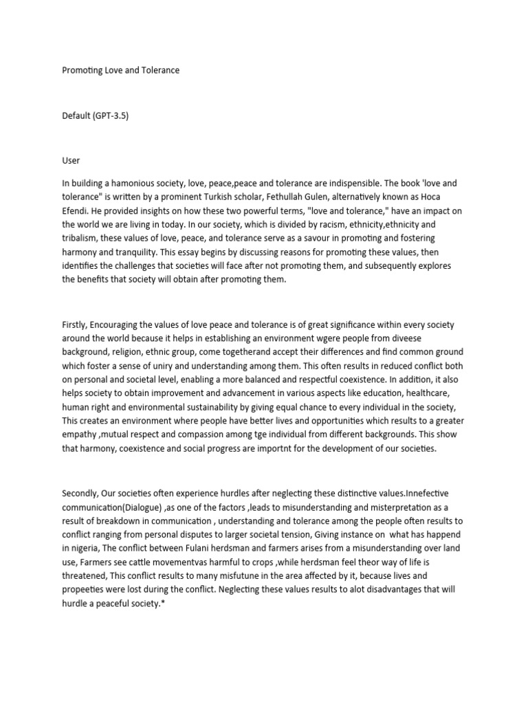 Promoting Love-WPS Office | PDF | Society | Peace