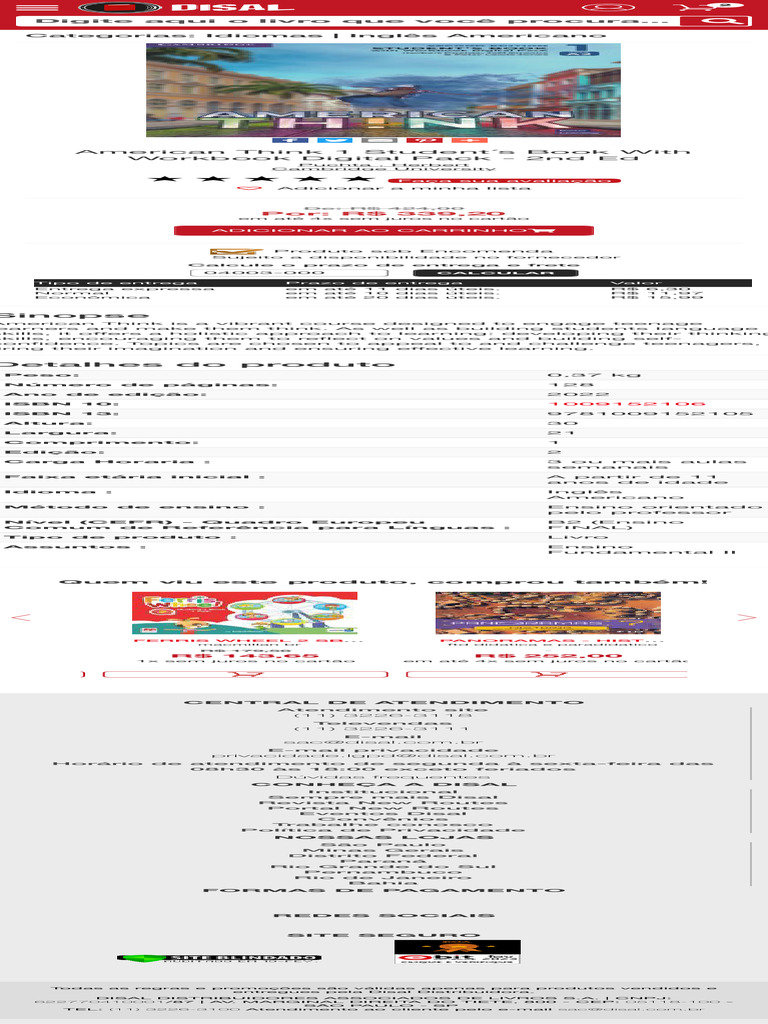 American Think 1 Student S Book With Workbook Digital Pack - 2nd Ed - 9781009152105 | PDF