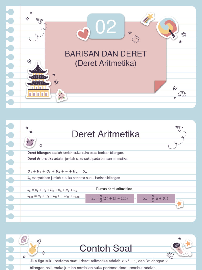 Barisan Dan Deret Bagian 2 (Deret Aritmetika) Matematika Wajib Kelas XI ...