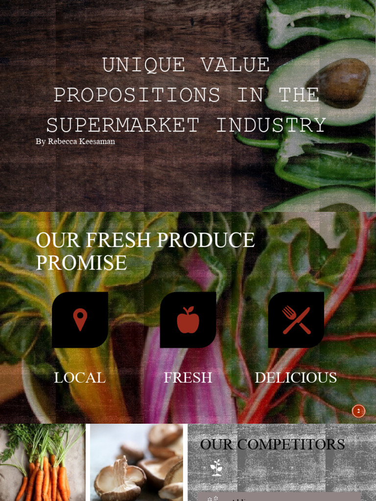 Unique Value Propositions in Supermarkets | PDF | Walmart | Supermarket