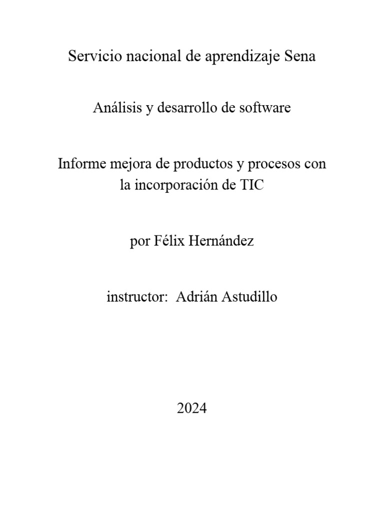 Informe de Tics | PDF | Tecnología de información y comunicaciones | Tecnologías de la información