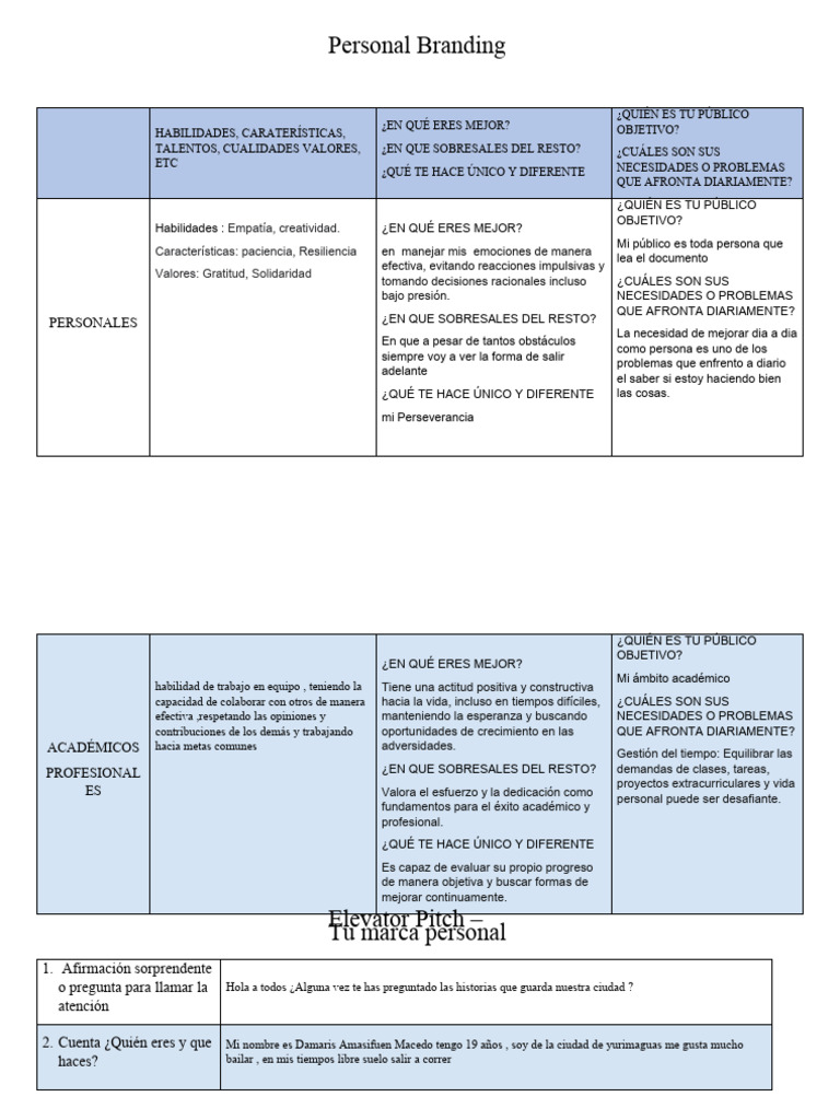 Guión de Marca Personal | PDF | Masaje | Sicología