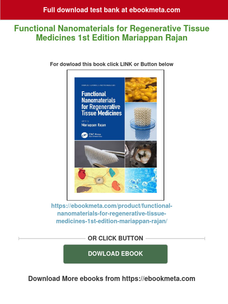 (FREE PDF Sample) Functional Nanomaterials For Regenerative Tissue ...