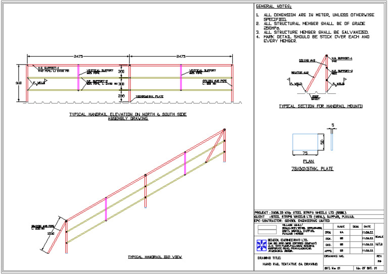 Steel Strips Drawing | PDF | Pipe (Fluid Conveyance) | Industrial Processes