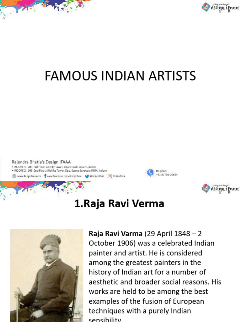 Famous Indian Artist | PDF | Rabindranath Tagore | The Arts