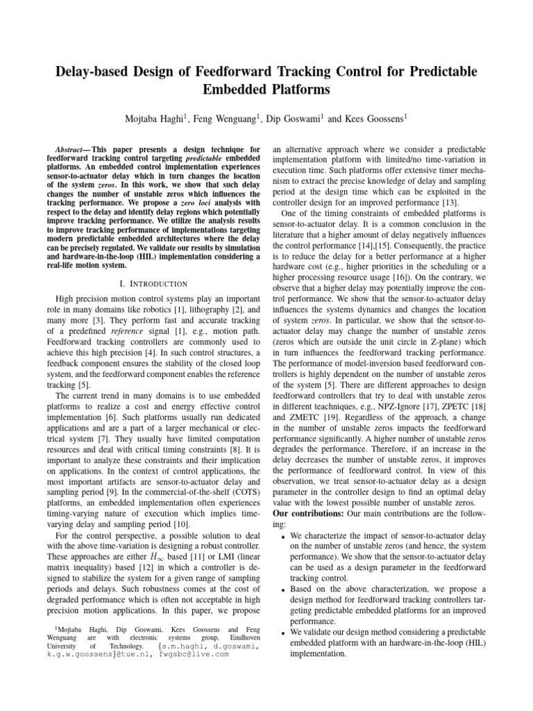 2019-Acc Design of A Delay-Based Feedforward and Feedback Controller For Trajectory Tracking 1 ...