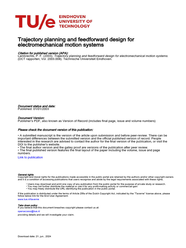 Design of A Delay-Based Feedforward and Feedback Controller For ... Design of A Delay-Based Feedforward and Feedback Controller For ...