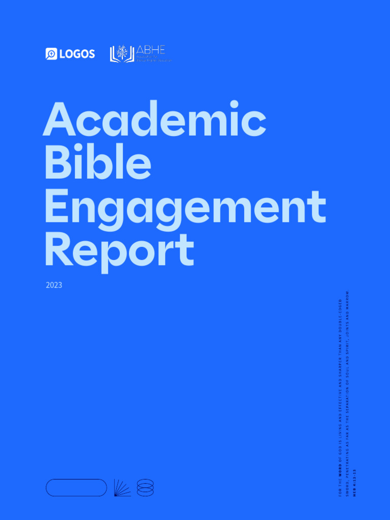 Academic Bible Engagement Report-2023-RGB | PDF | Bible | Books