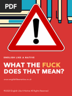 Comprehensive Swear Words List A-Z | PDF | Fuck | Profanity