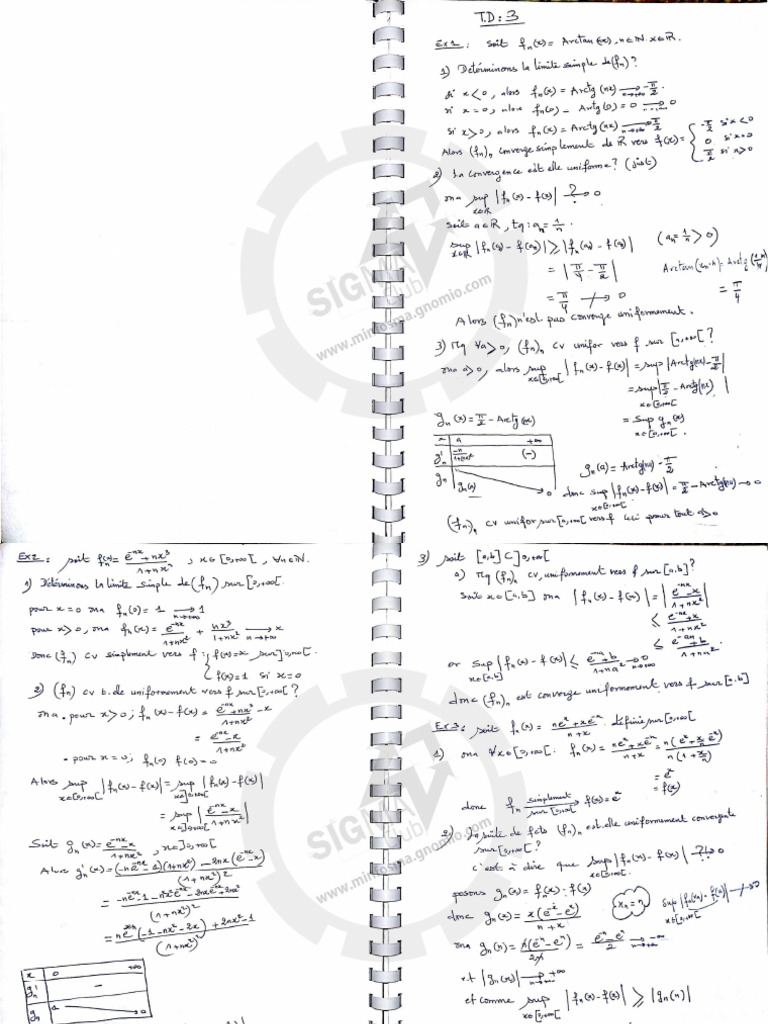 Correction TD 3 - Analyse 4 | PDF