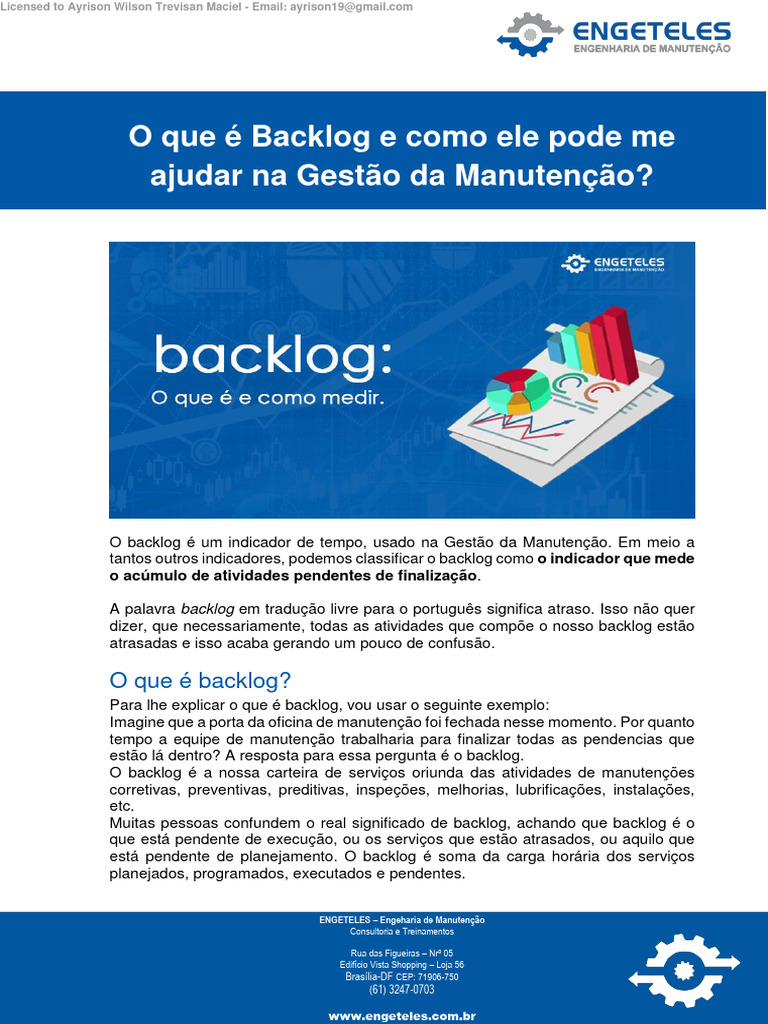 Artigo Oqueebacklogecomoelepodeteajudar | PDF | Finanças e ...
