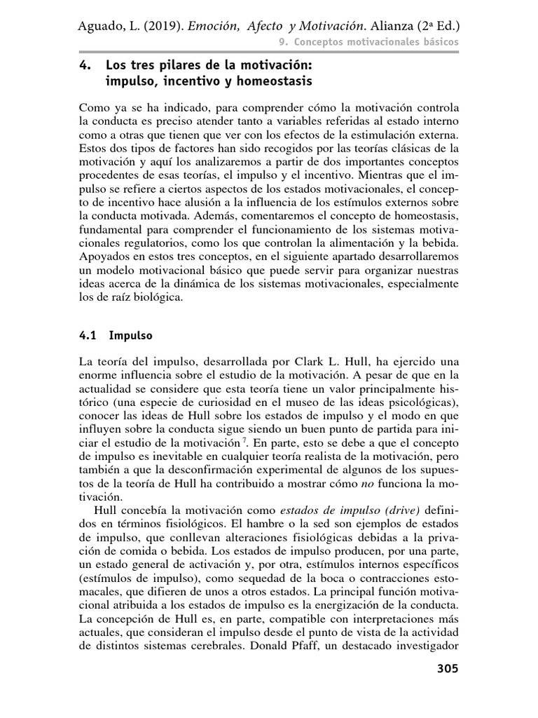 Pilares de la Motivación: Impulso e Incentivo | PDF | Motivacional | Motivación