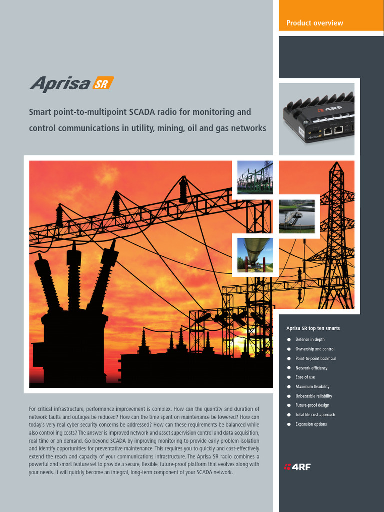 Aprisa SR Brochure - Product Overview 4p English | PDF | Computer Network | Security