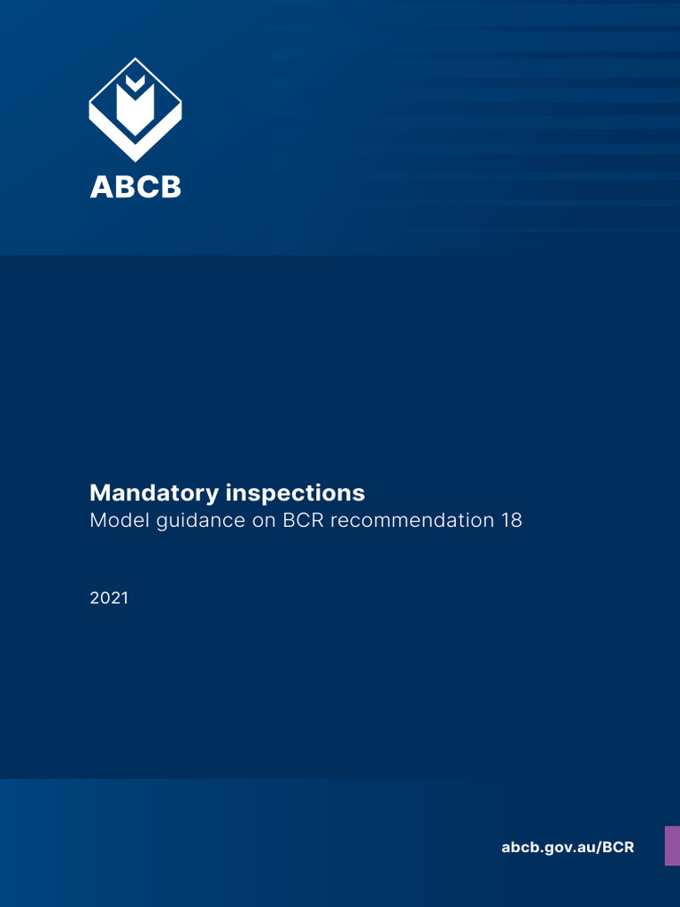 BCR Rec18 Mandatory Inspections | PDF | Building Insulation ...