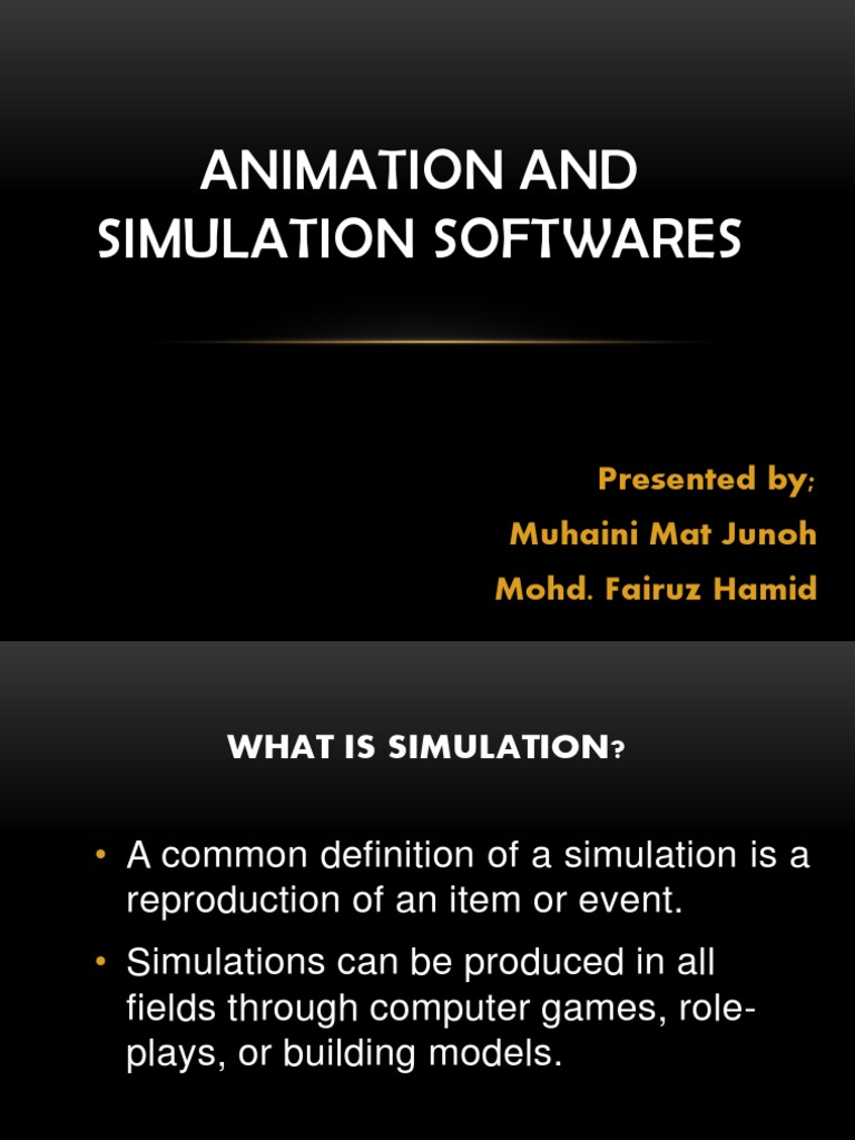 Differences Between Animation and Simulation | PDF | Simulation | Cognition