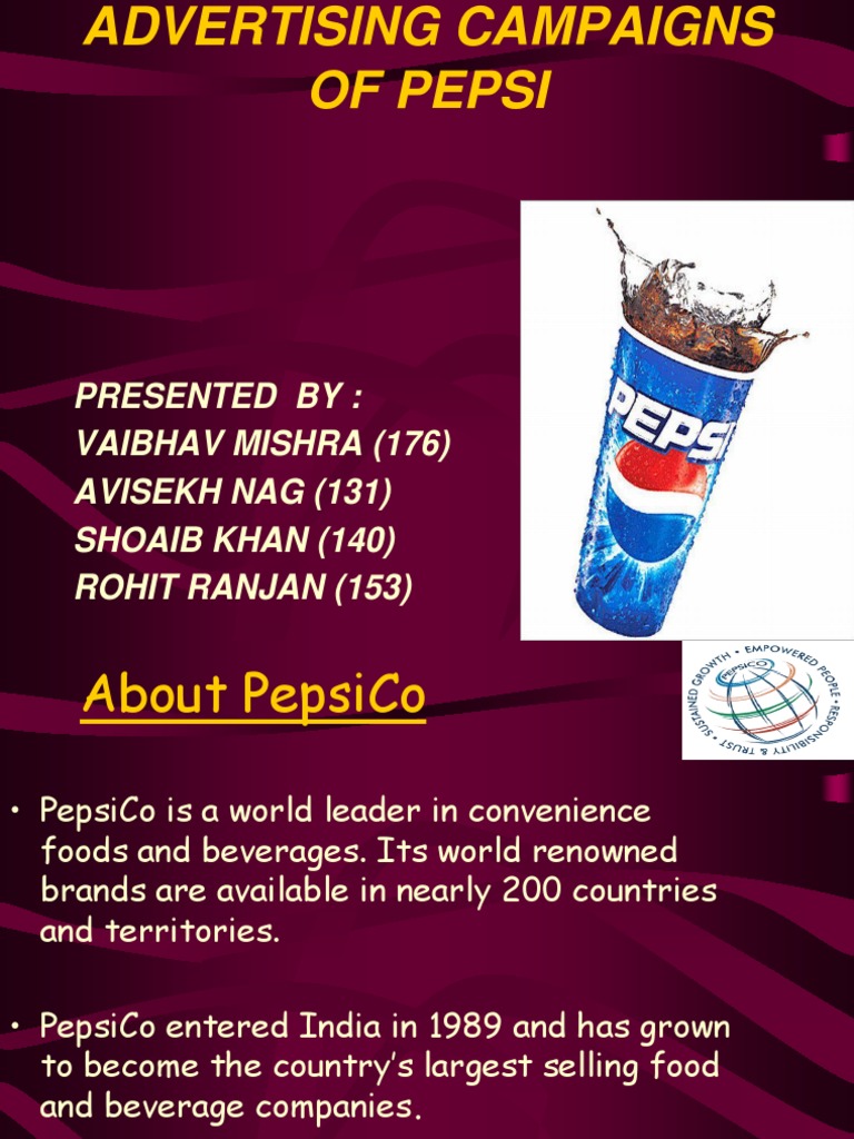 pepsi | Pepsi Co | Target Audience