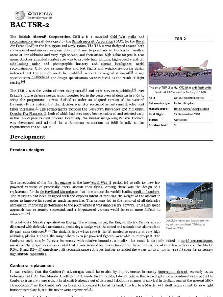 TSR 2 | PDF
