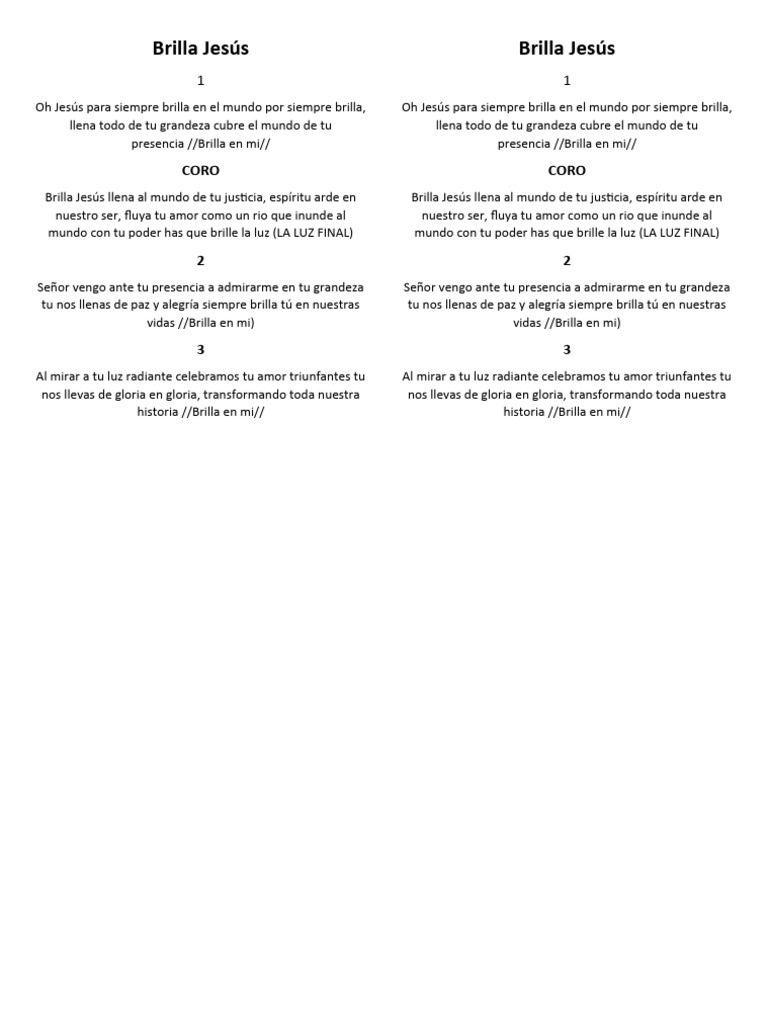 Brilla Jesús | PDF | Religión y espiritualidad