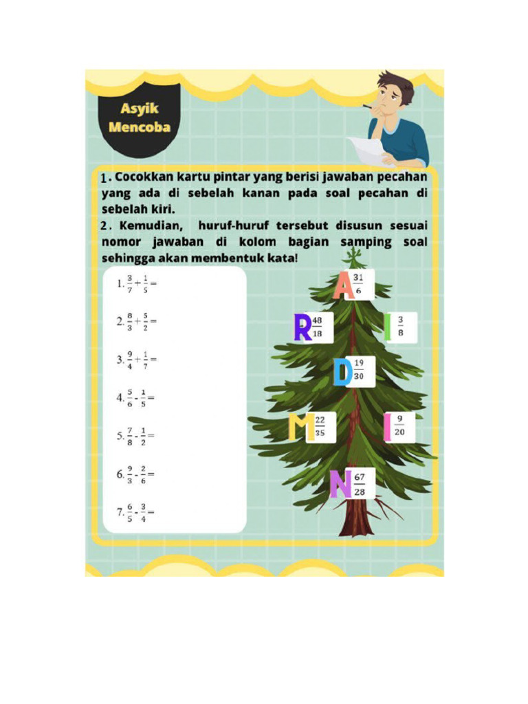 LKPD MTK Pecahan Kls 5 | PDF