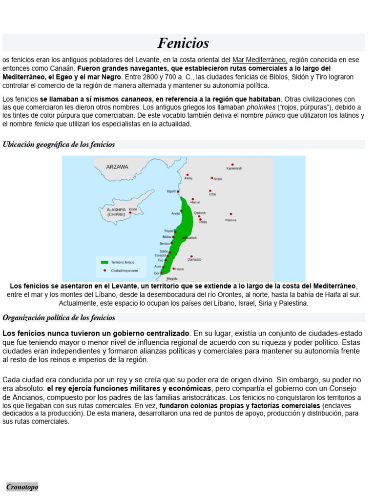 Fenicios | PDF | Fenicia | Canaán