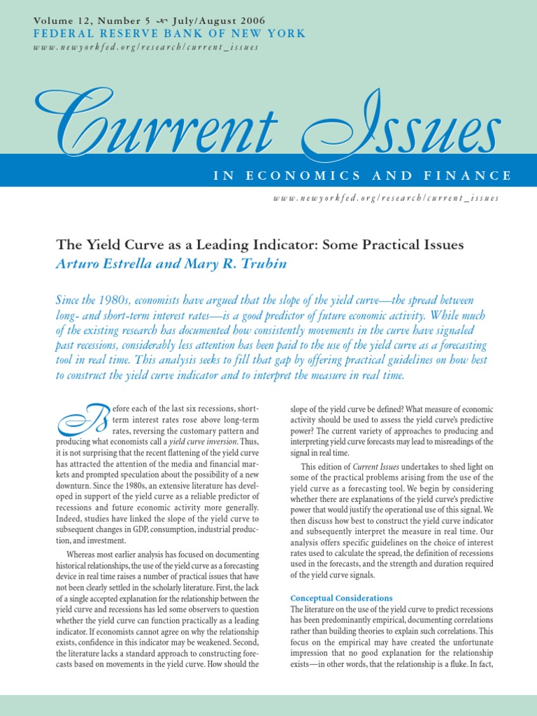 The Yield Curve As A Leading Indicator | PDF | Yield Curve | Recession