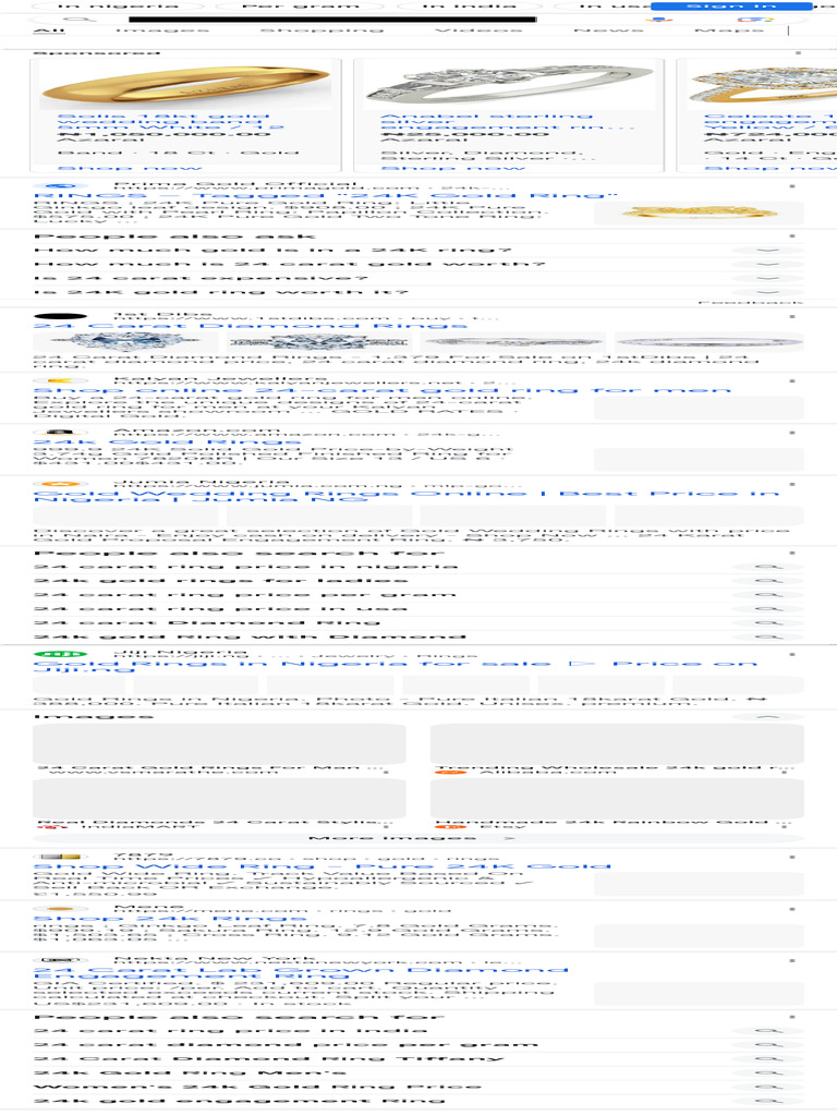 24 Carat Gold Ring Prices Guide | PDF | Fineness | Diamond