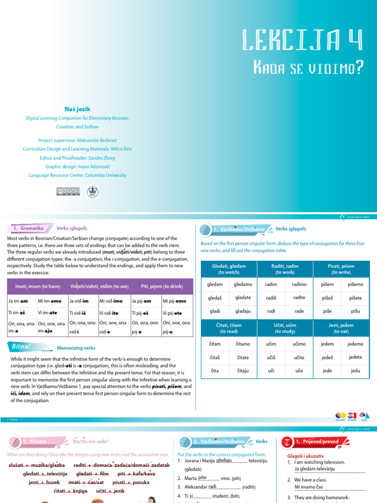 Lekcija 4 Kada Se Vidimo 1 | PDF