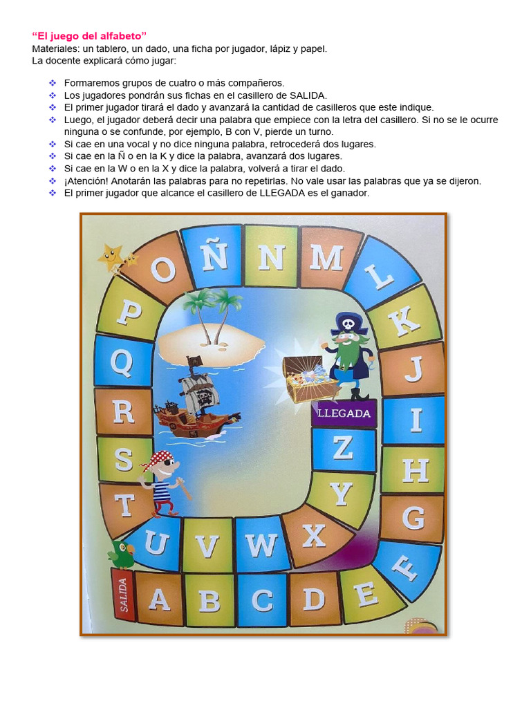 El Juego Del Alfabeto | PDF
