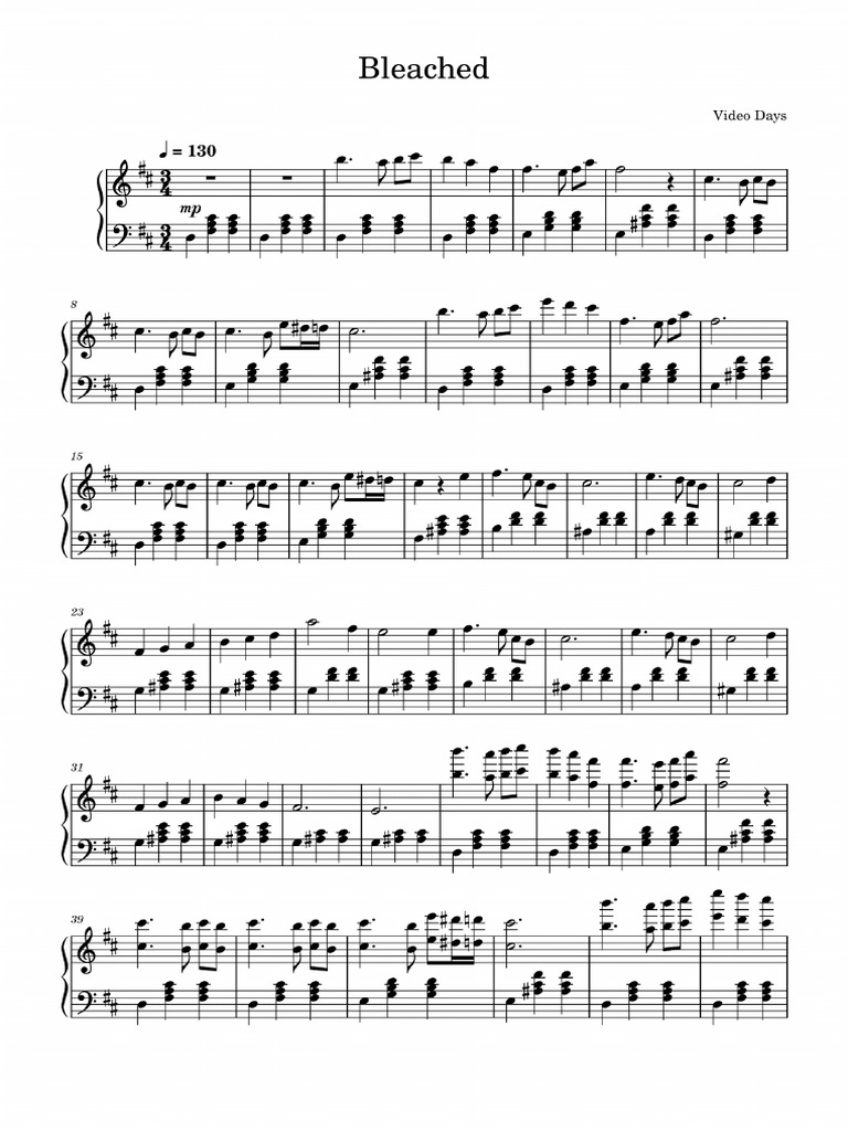 Bleached Sheet | PDF