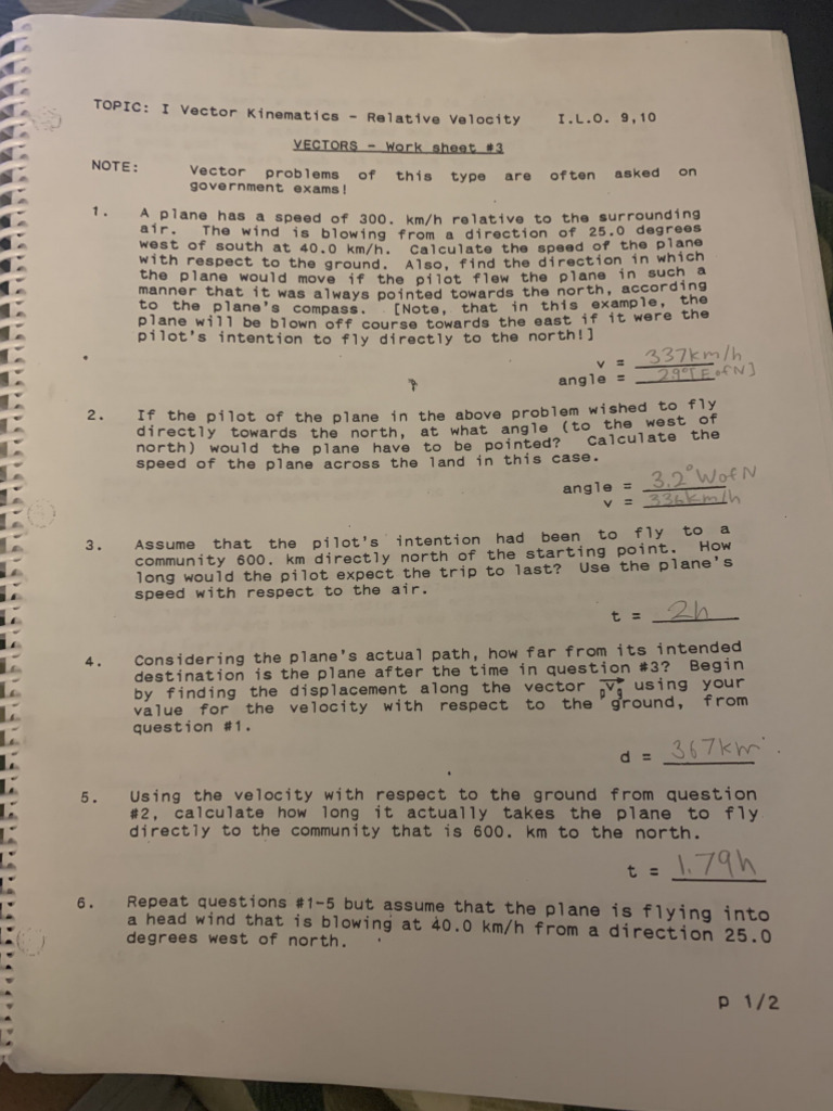 Physics Homework 3 | PDF