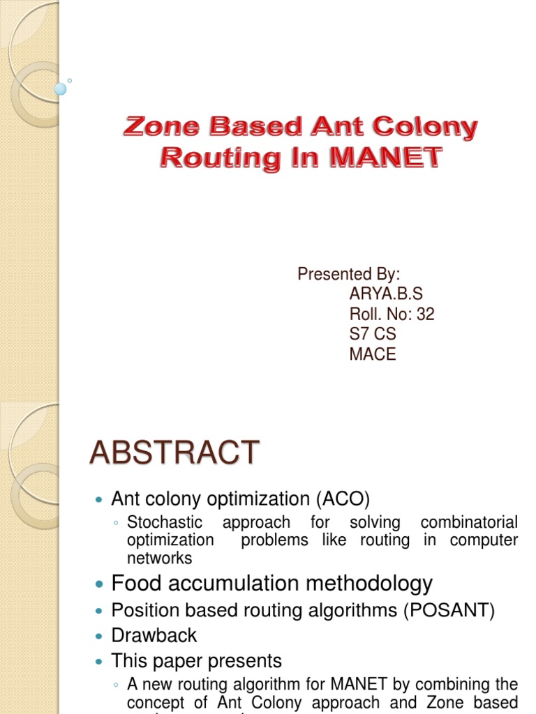 Zone Based Ant Colony Routing In Pdf Routing Wireless Ad Hoc Network