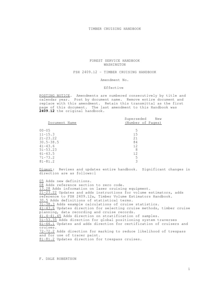 Timber Cruising Manual Fsbdev2 - 029371 | PDF | Wood | Lumber