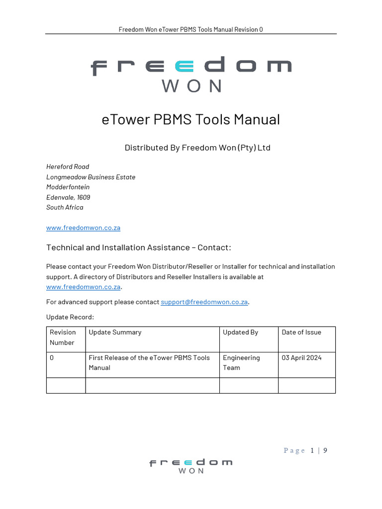 Freedom Won ETower PBMS Tools April 2024 | PDF | Usb | Electrical Connector