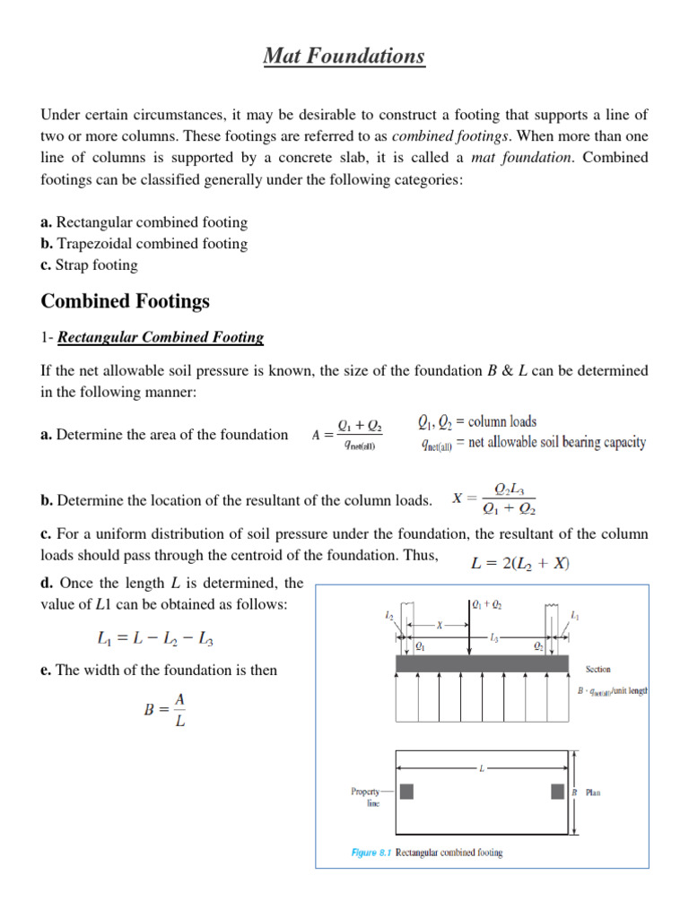 3 - Mat Foundations | PDF | Column | Foundation (Engineering)