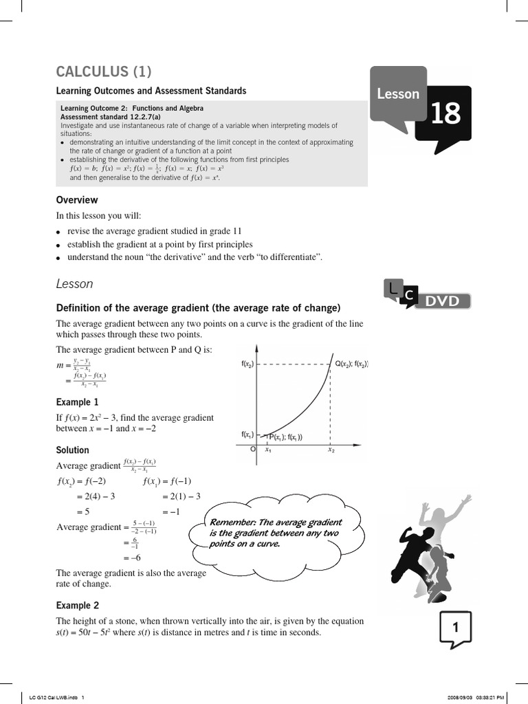 GR12 Calculus 1 | PDF | Derivative | Gradient