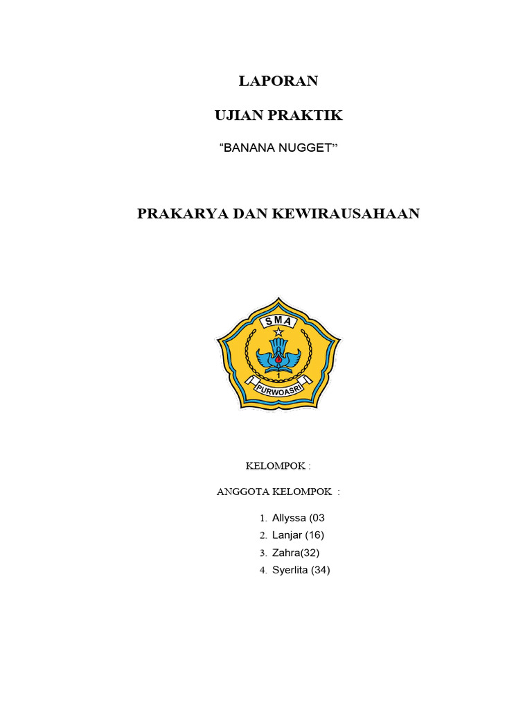 CONTOH LAPORAN PRAKTIK PKWU | PDF