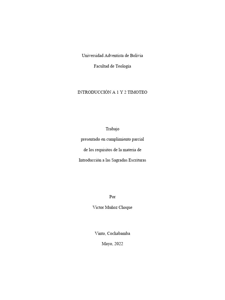 Trabajo Vico | PDF | Pablo el apóstol | Iglesia cristiana