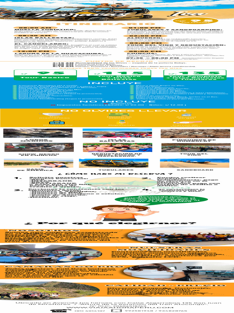 Itinerario Paracas-Ica 2022.05 | PDF