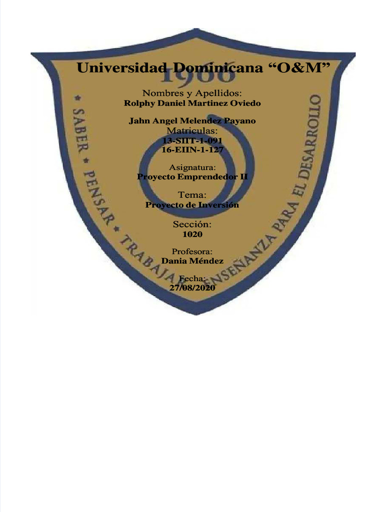 PDF Proyecto Final Proyecto Emprendedor II - Compress | PDF