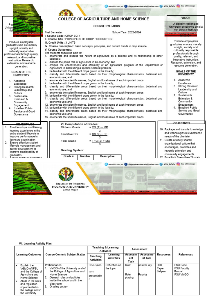 CS 1 (Principles of Crop Science 1) - AY. 2023-2024 | PDF | Agriculture ...