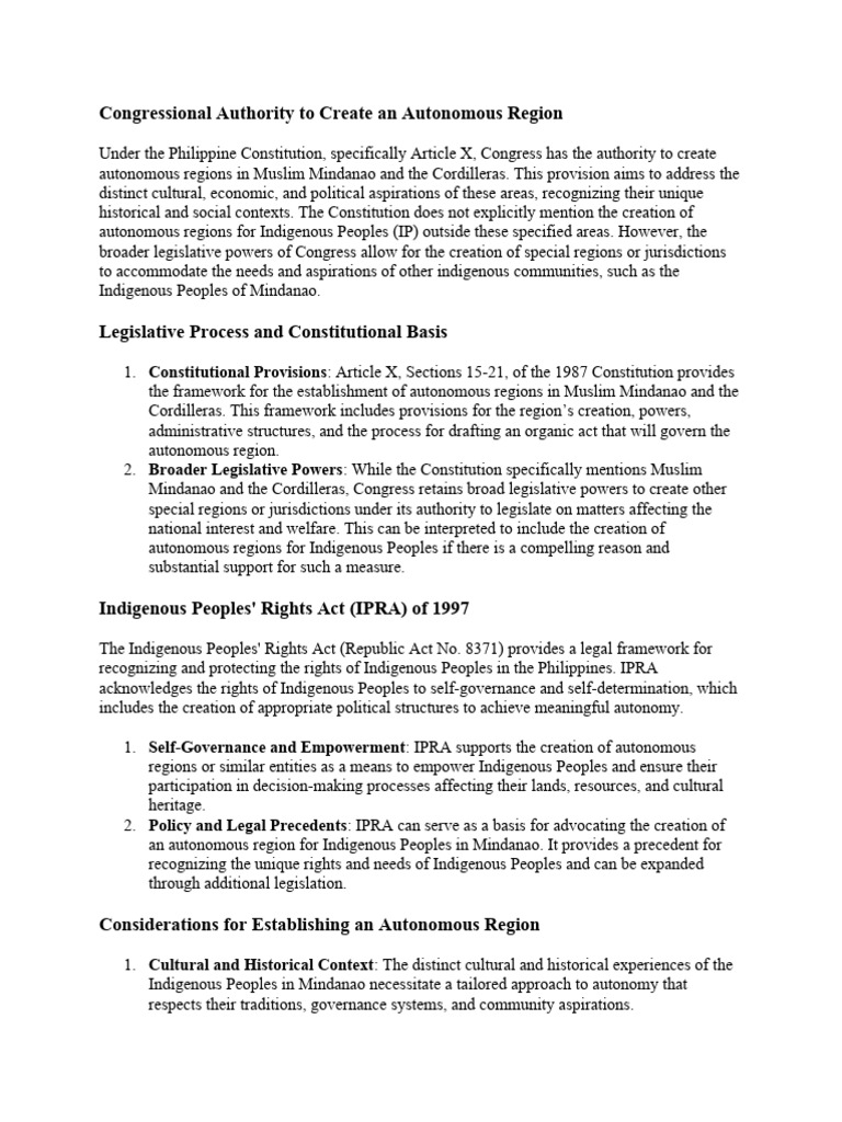Question 1 | PDF | Autonomy | Indigenous Peoples