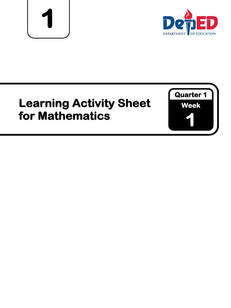 LAS Math1 Q1 Wk1 Revised | PDF | Elementary Geometry | Euclidean Geometry